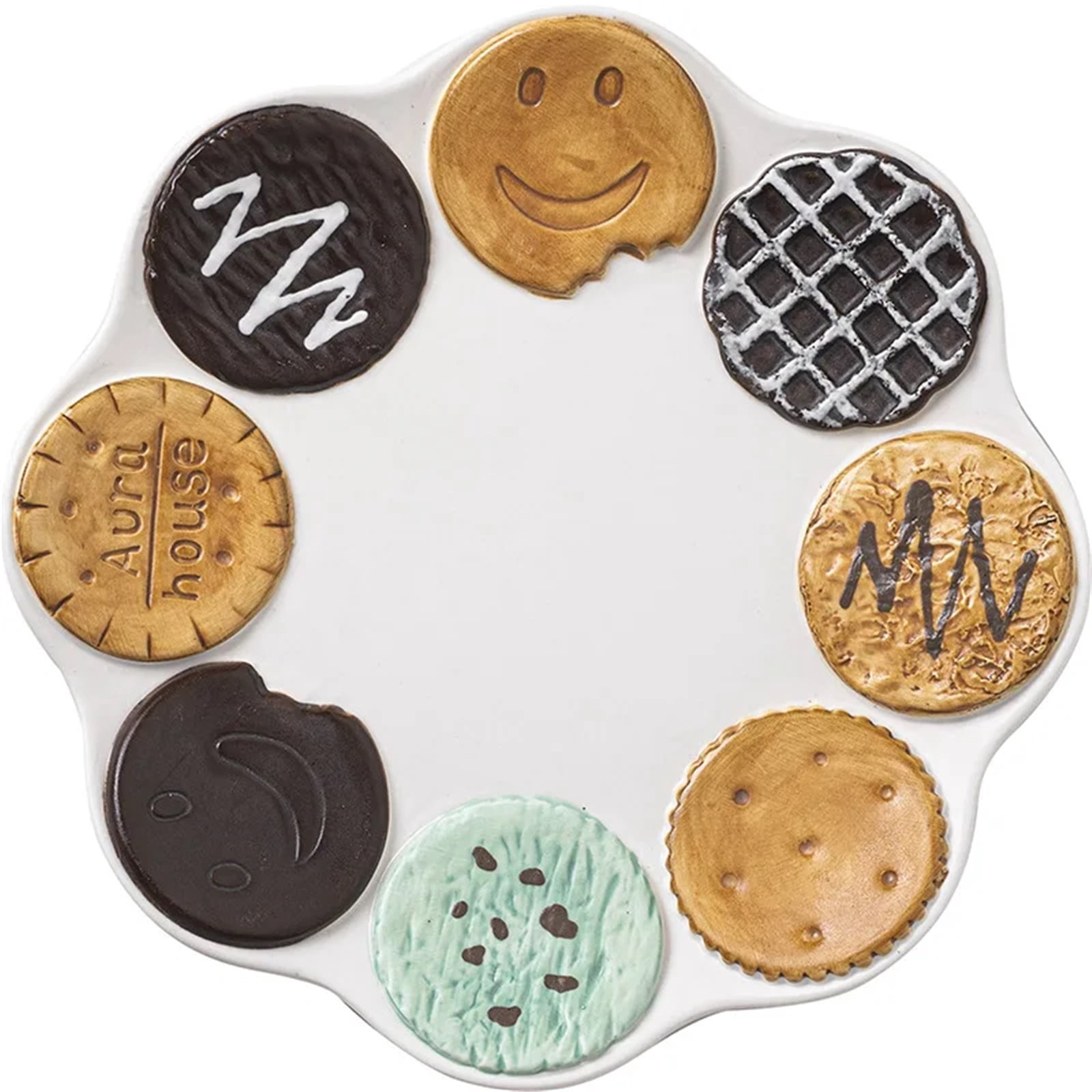 Ceramic Cup, Cookies Shape Ceramic Cups and Saucers, Coffee Cup ...