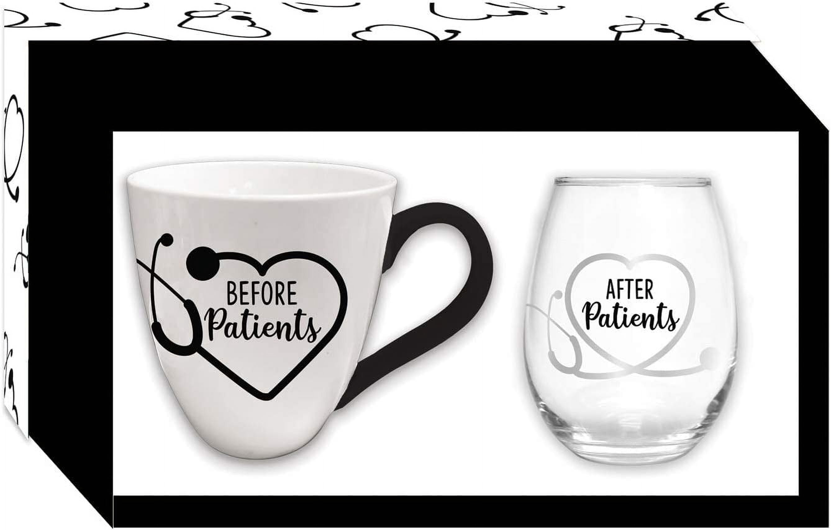 Ceramic Cup Stemless Wine Gift Set for Medical Professionals - Before ...