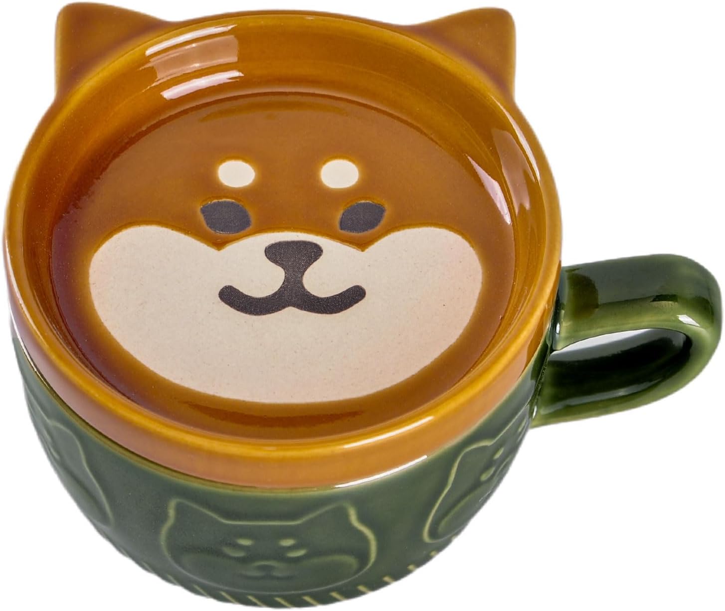 Ceramic Cute Mugs with Lid, Kawaii Coffee Mug With Lid, novelty gifts ...