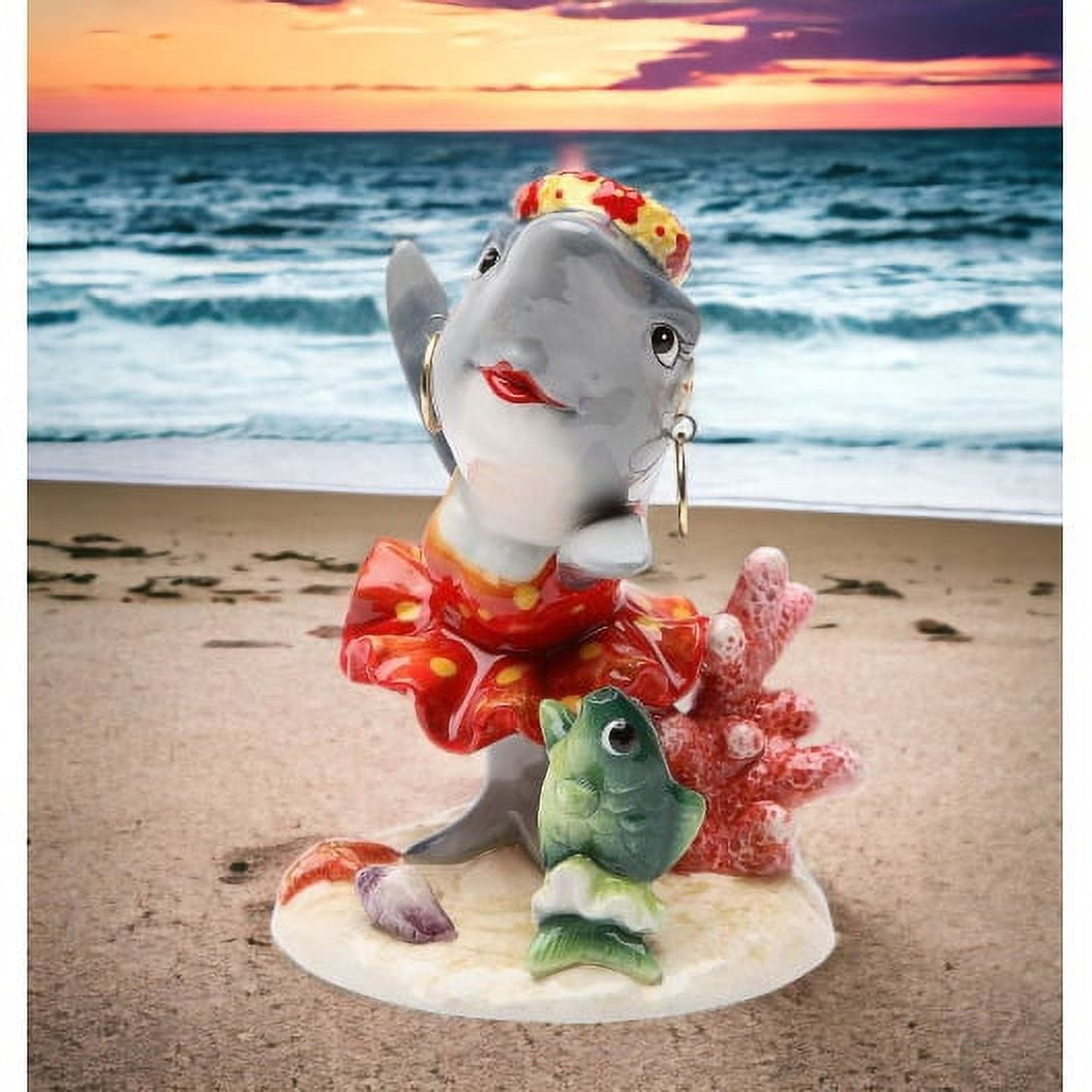 Ceramic Dancing Shark Figurine 4.75 Inch Gift for Shark - Walmart.com