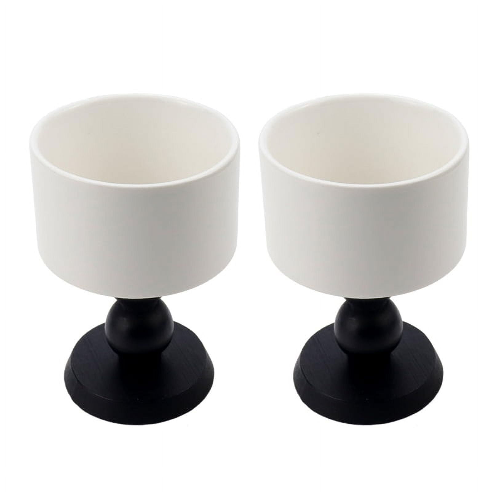 Ceramic Dessert Bowls Retro Ceramic Goblet French Ice Cream Cup Pudding ...