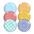 Ceramic Dessert Plates Set of 6, 6 Inch Mini Dinner Plates for Cake ...