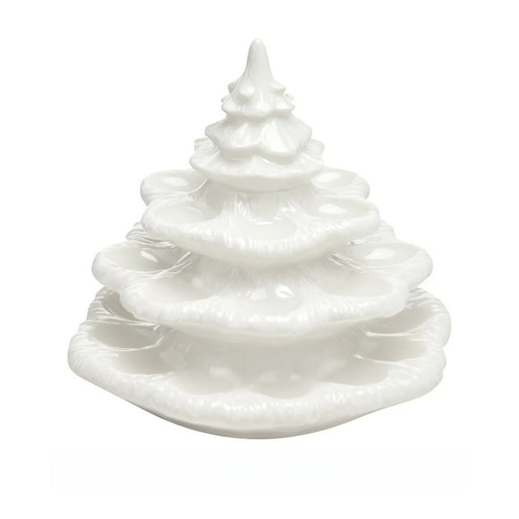 Ceramic Christmas Tree Deviled Egg Holder