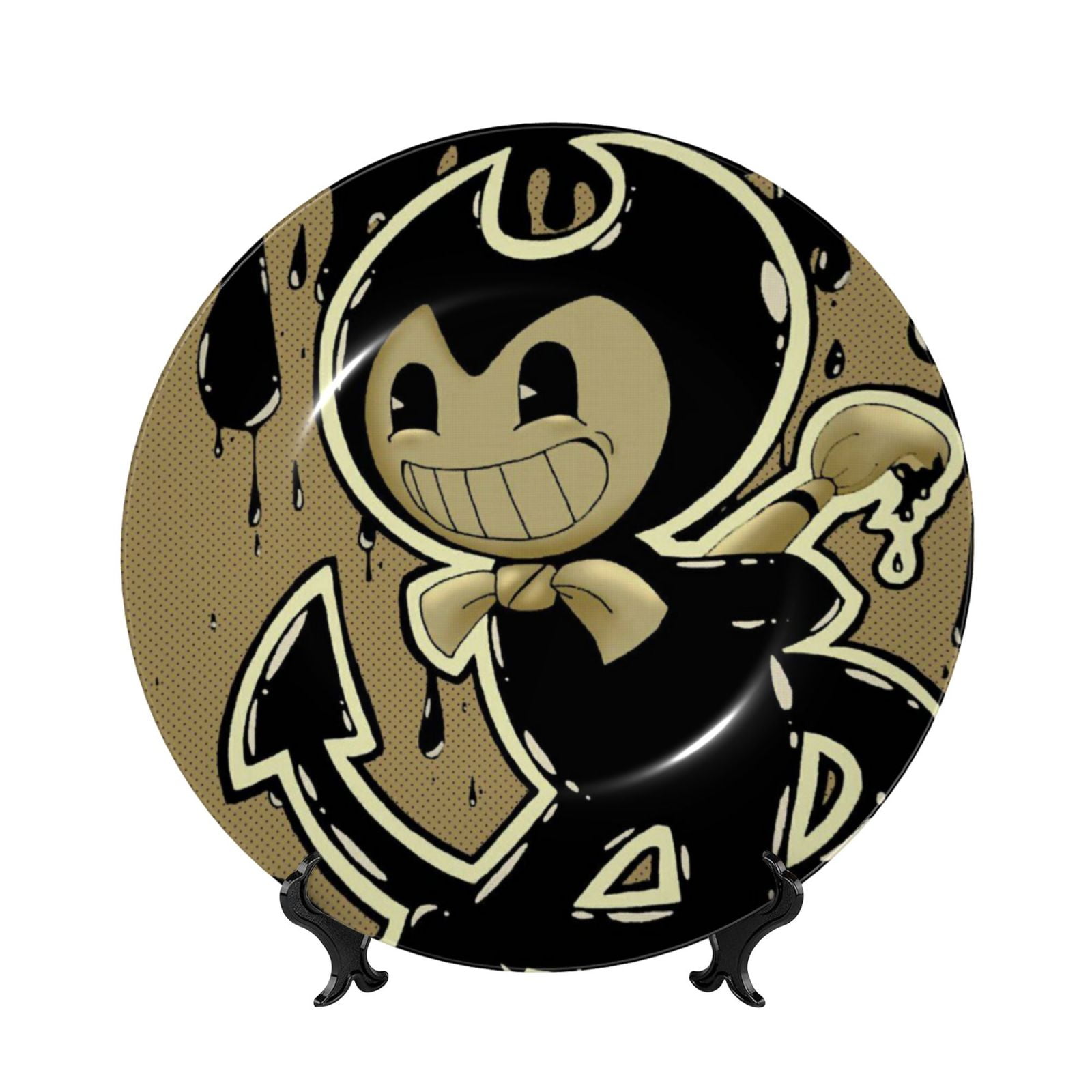 Ceramic Dinner Plates Bendy And The Ink Machine Bone China Decorative ...