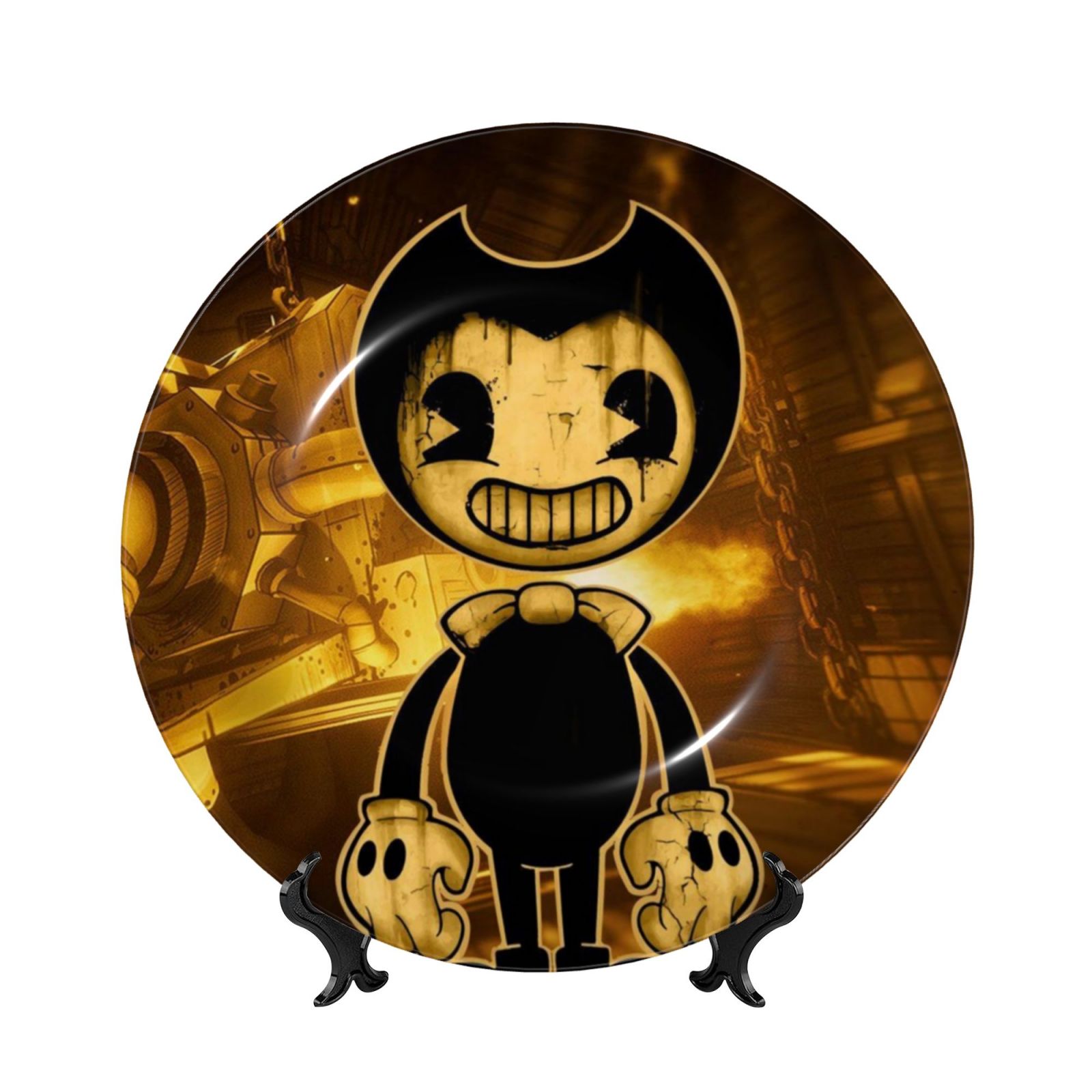 Ceramic Dinner Plates Bendy And The Ink Machine Bone China Decorative ...