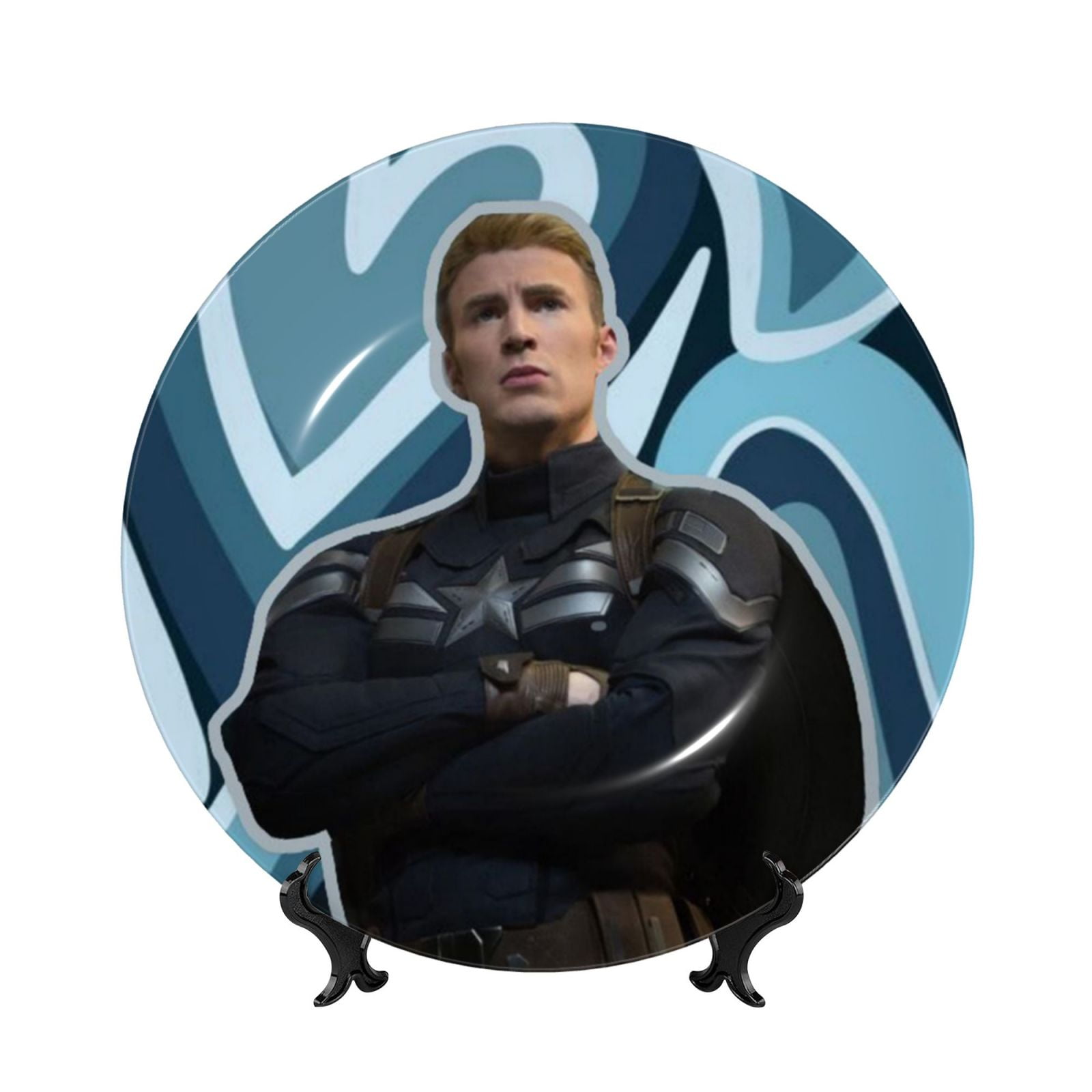 Ceramic Dinner Plates Chris Evans Bone China Decorative with Display ...