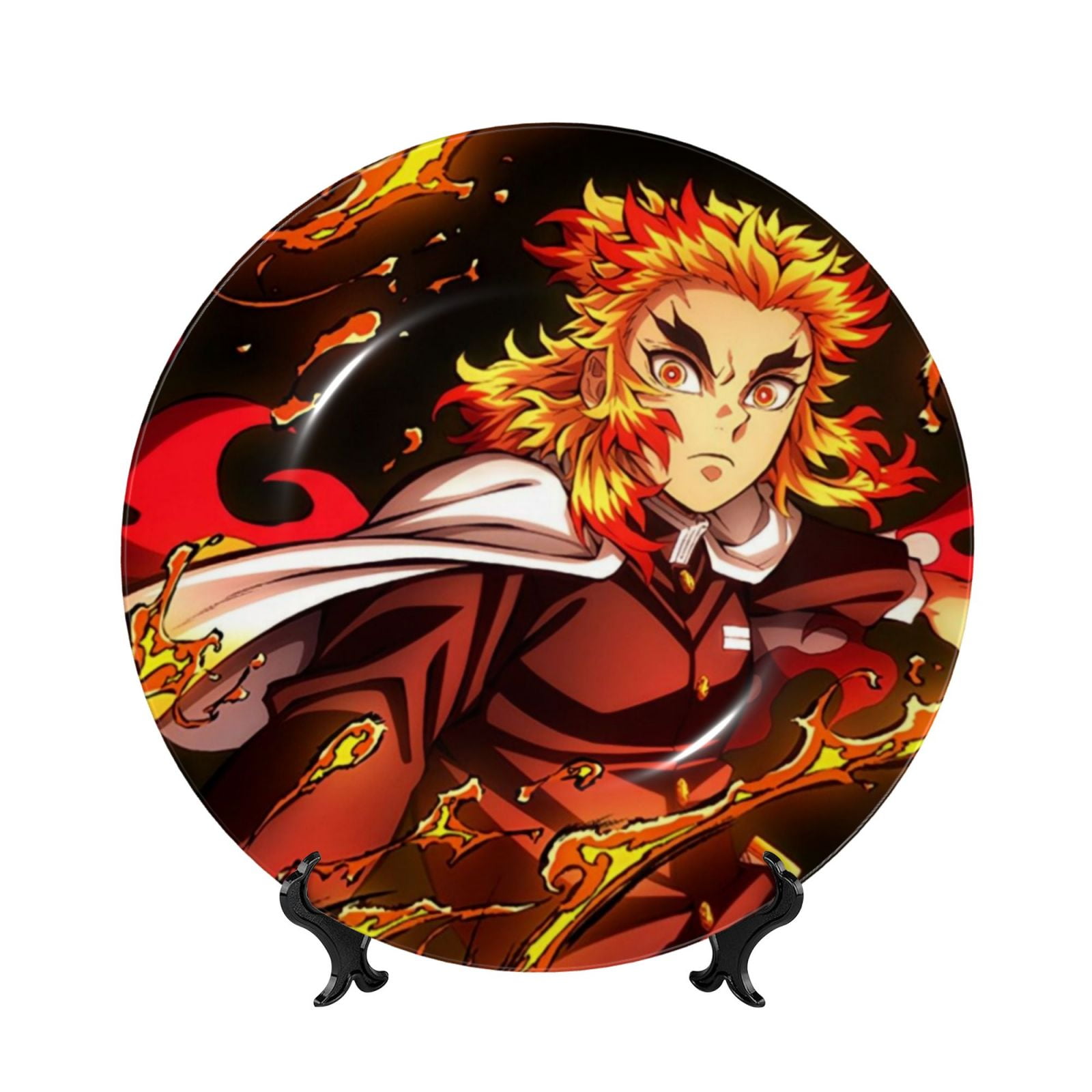 Ceramic Dinner Plates Demon Slayer Rengoku Kyojuro Bone China ...