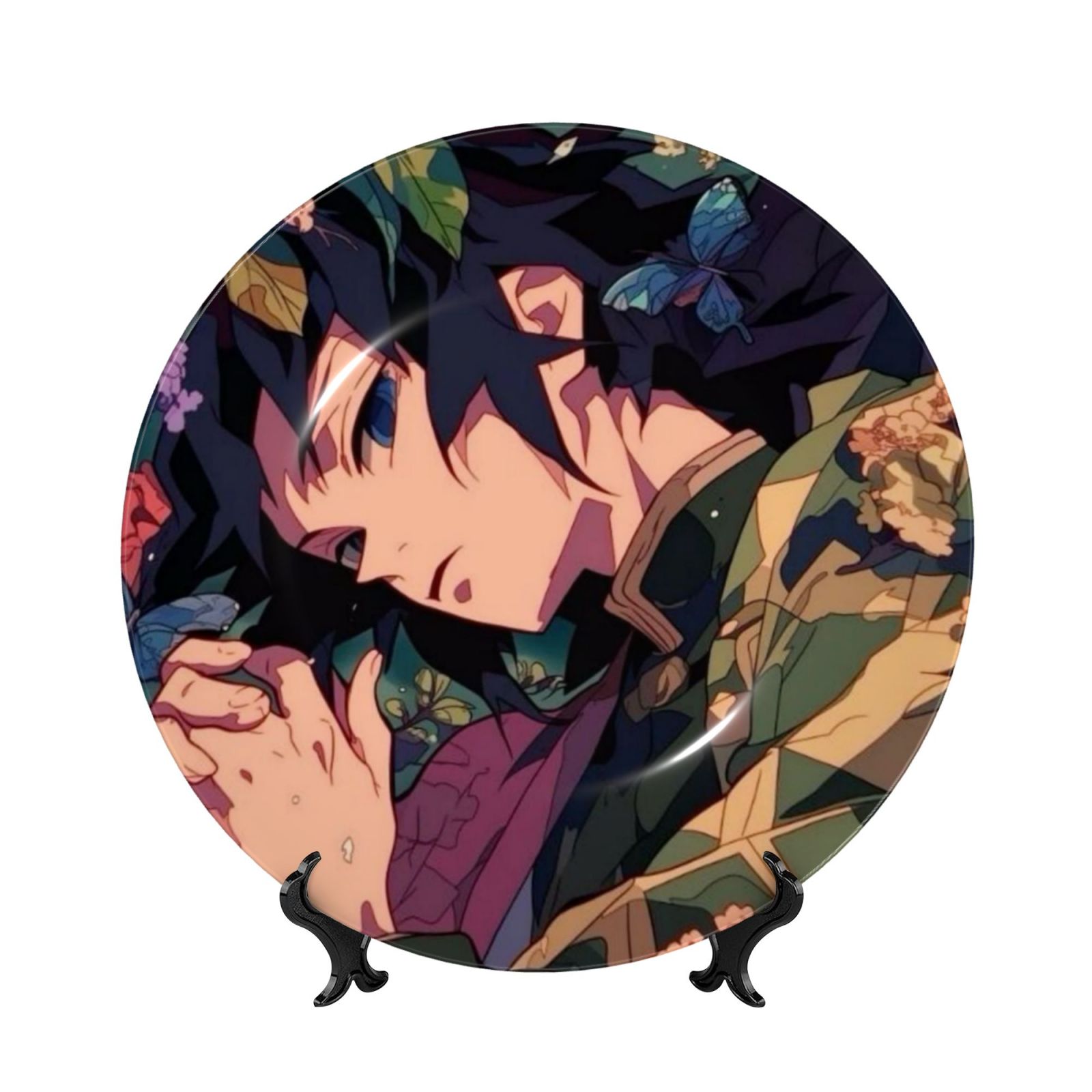 Ceramic Dinner Plates Demon Slayer Tomioka Giyuu Bone China Decorative ...