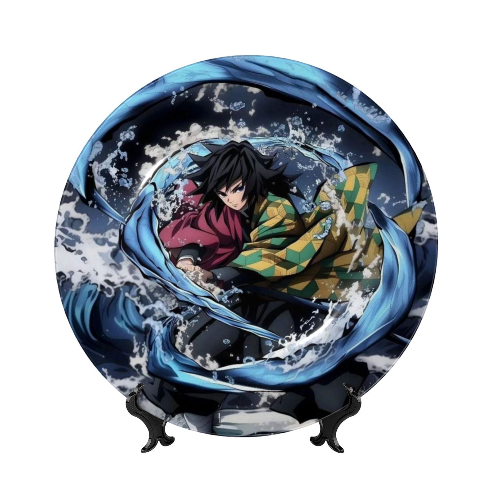 Ceramic Dinner Plates Demon Slayer Tomioka Giyuu Bone China Decorative ...