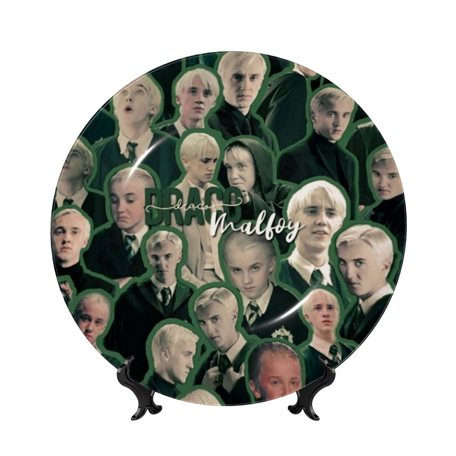 Ceramic Dinner Plates Draco Malfoy Bone China Decorative with Display ...