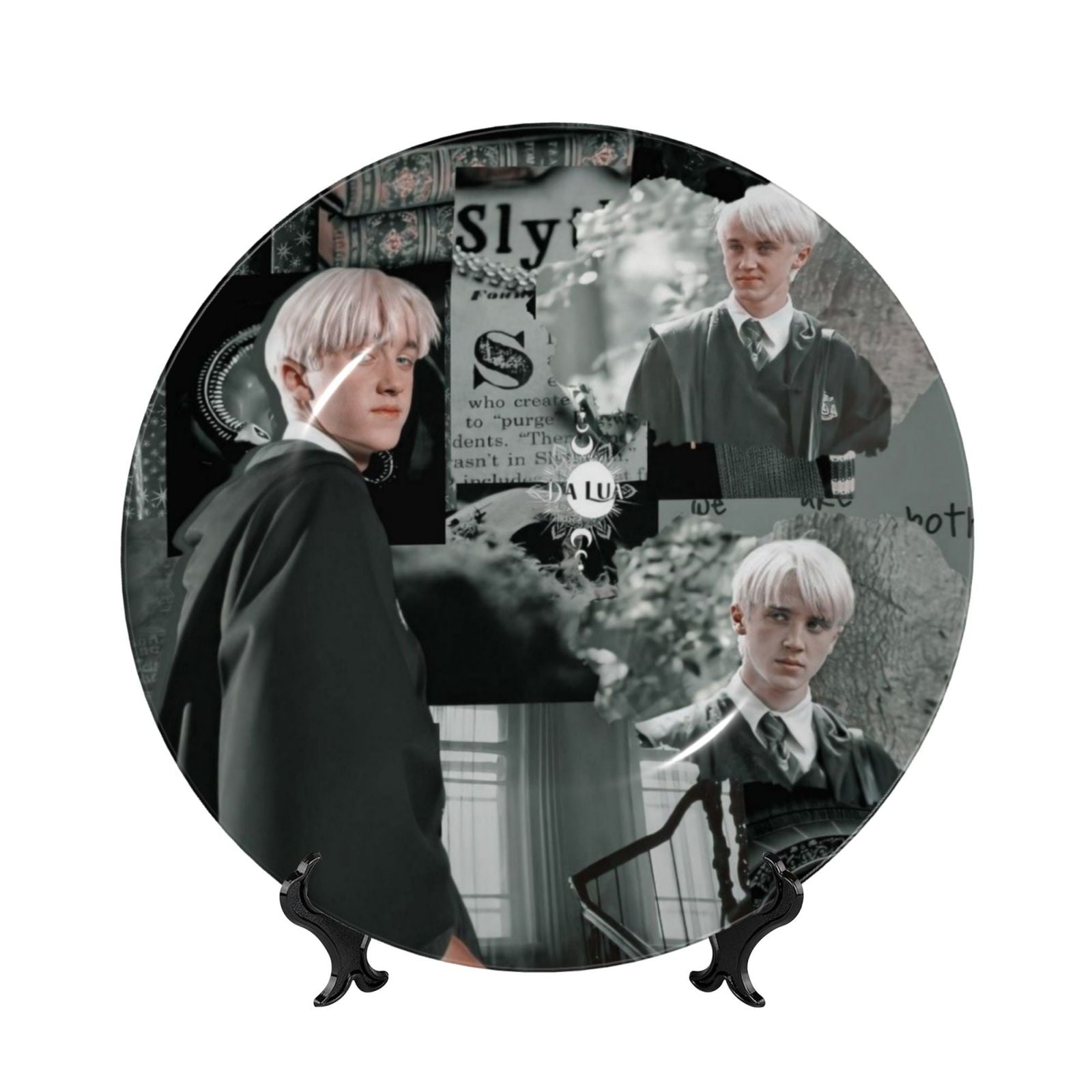 Ceramic Dinner Plates Draco Malfoy Bone China Decorative with Display ...