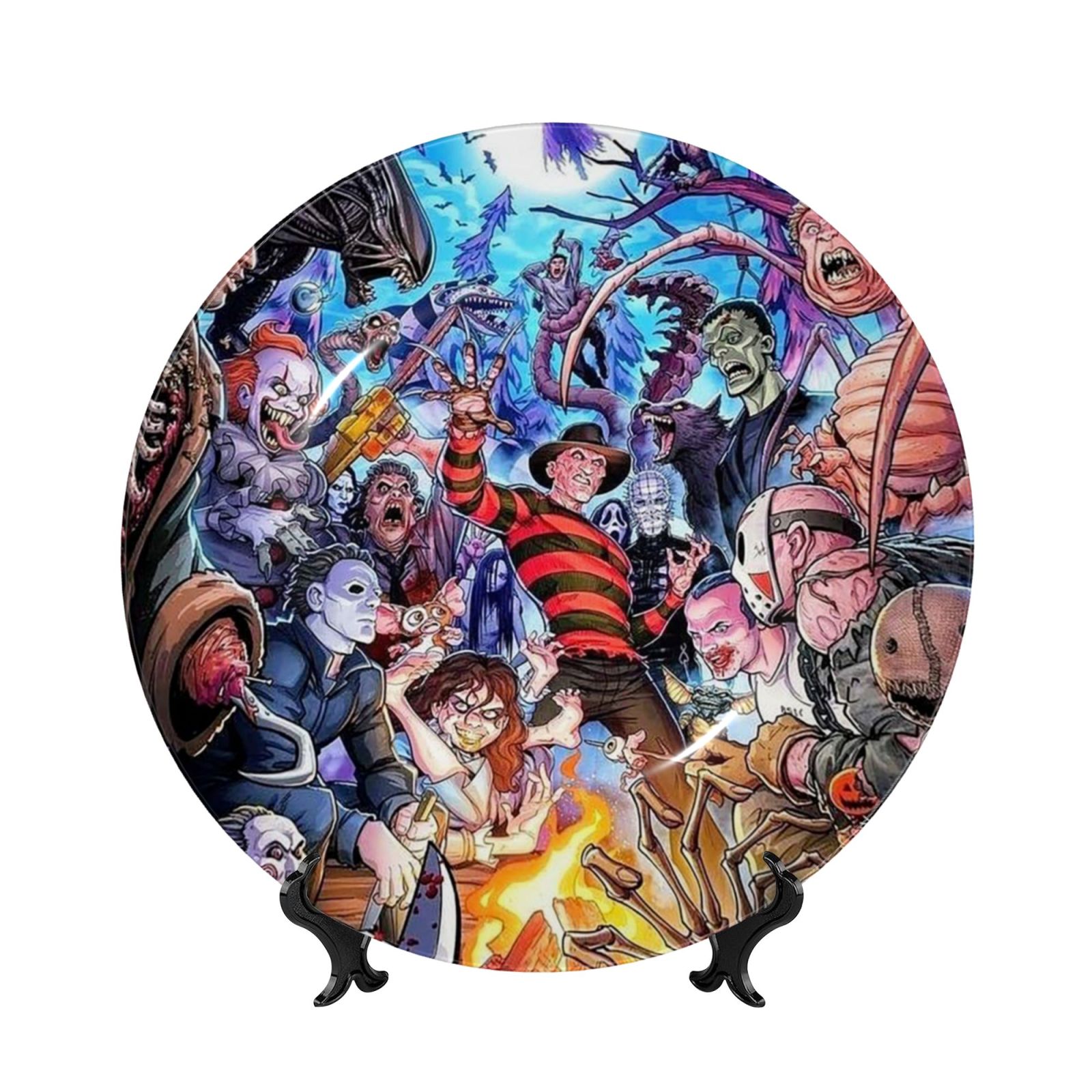 Ceramic Dinner Plates Horror Movie Characters Bone China Decorative ...