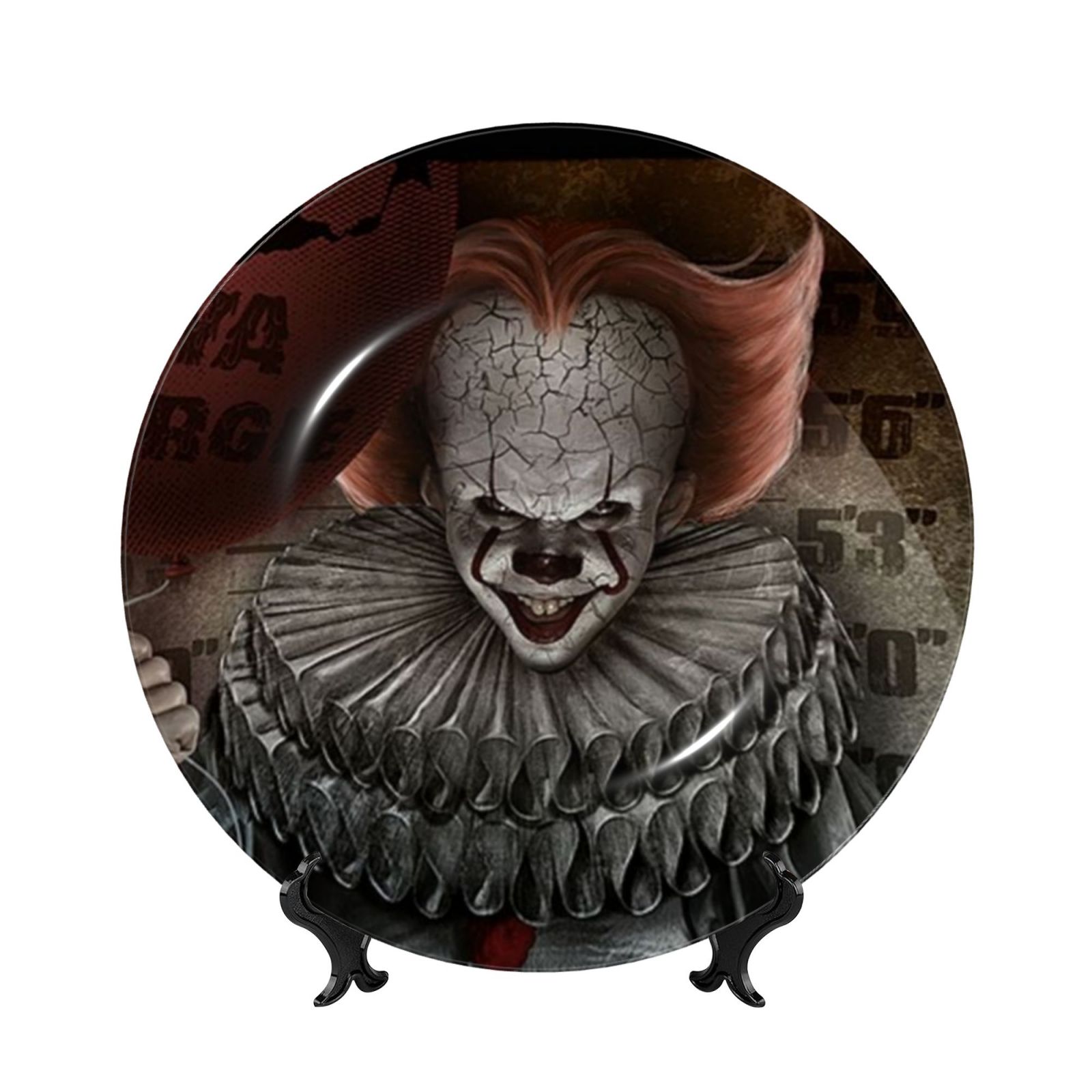 Ceramic Dinner Plates Pennywise Bone China Decorative with Display ...