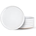 Ceramic Dinner Plates Set of 6, 10.25 Inch Stoneware Plates for Kitchen ...
