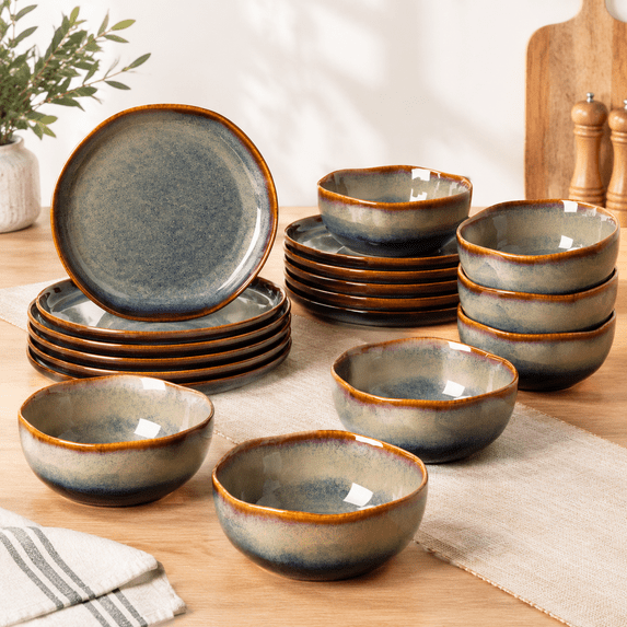 Ceramic Dinnerware Set For 8 24-piece Plates And - Walmart.com