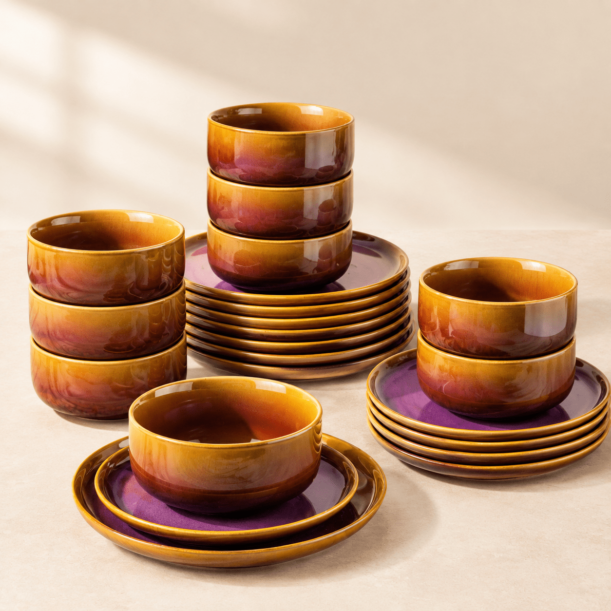 Ceramic Dinnerware Set For 8 24-piece Plates And - Walmart.com