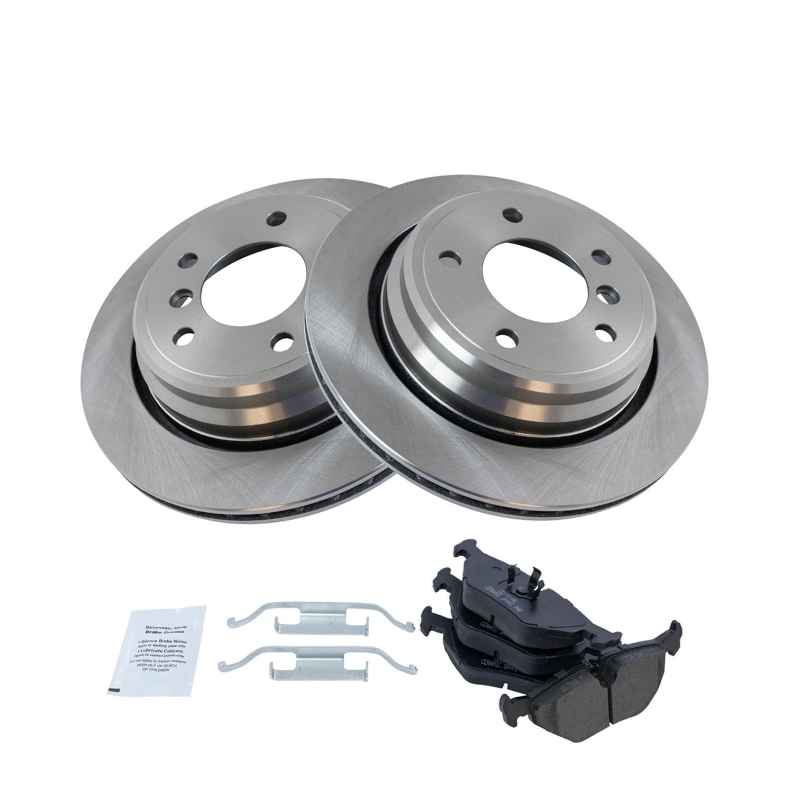Ceramic Disc Brake Pad & Vented Rotor Kit for 1997-2003 for BMW E39 5 ...