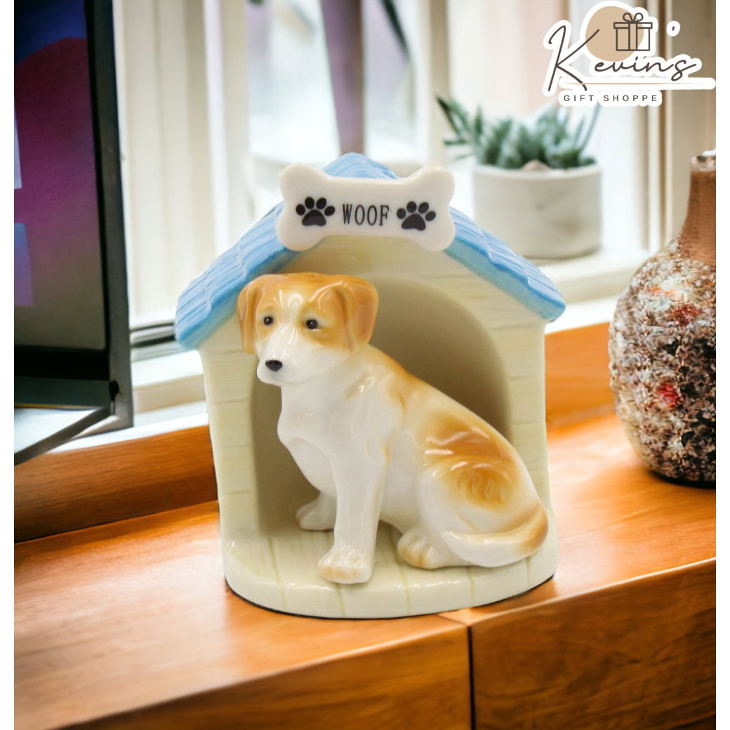 Ceramic Dog Salt and Pepper Shakers Doghouse Home Gift for Dog Lovers ...
