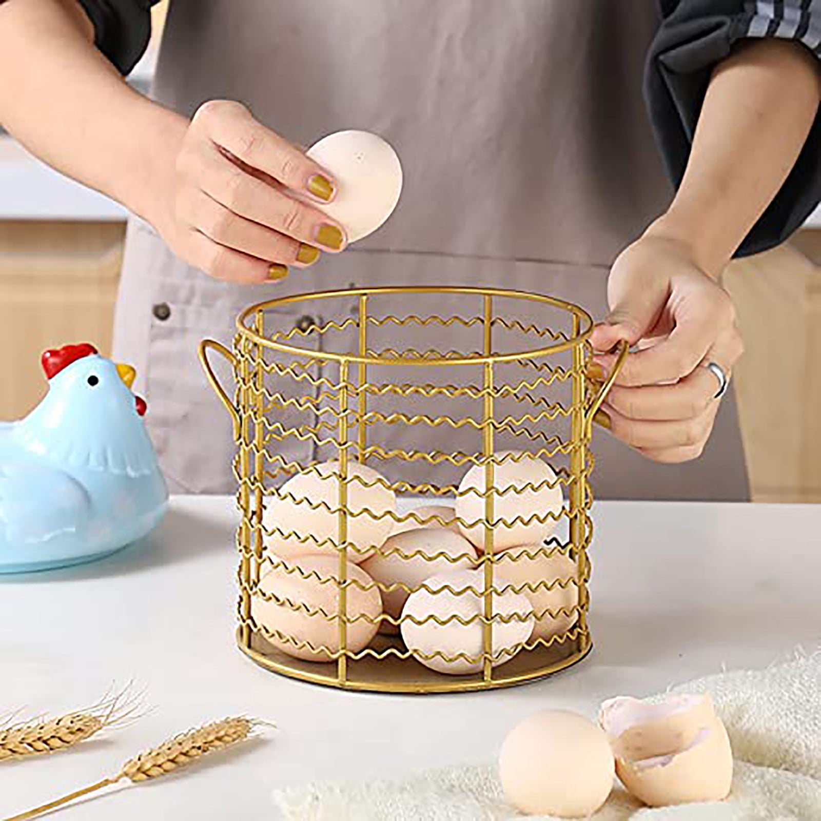 Ceramic Egg Storage Box I,Colorful Design Eggs Basket Ceramic Chicken ...