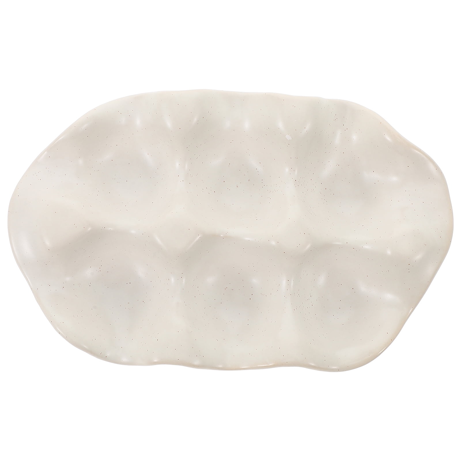 Ceramic Egg Tray Decorative Serving Tray Egg Bed Tray Eggs Keeper Egg ...
