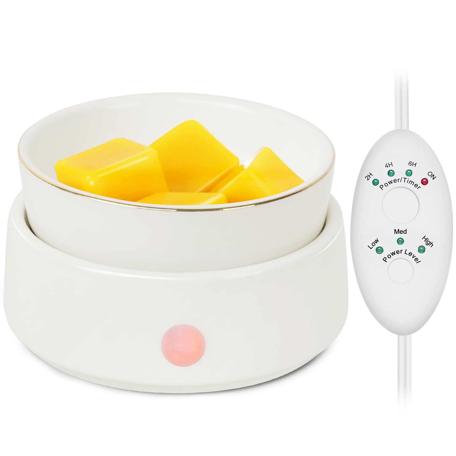 Ceramic Electric Wax Melt Warmer with Timer Auto Shut Off, Adjustable ...