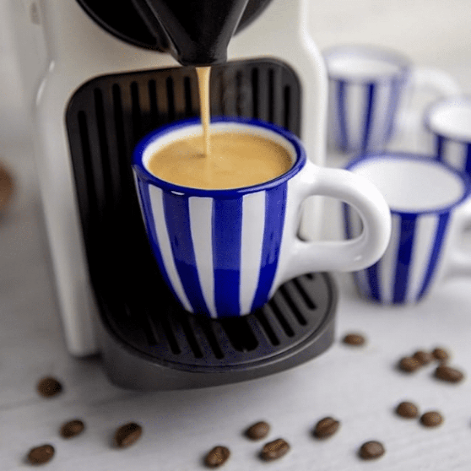 Ceramic Espresso Cups of 4, Small Expresso Shots Cups, Espresso Mugs ...