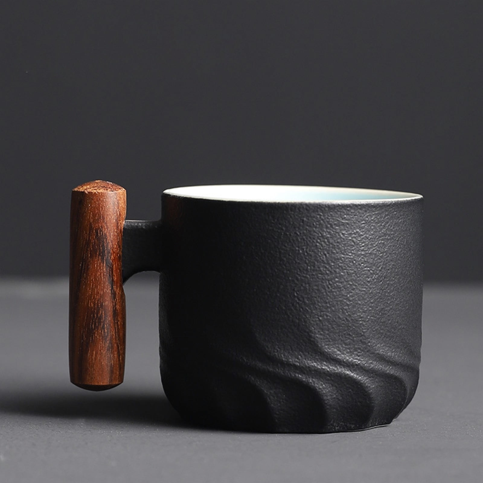 Ceramic Espresso Cups with Wooden Handle Espresso Shot Cups Ceramic Tea ...