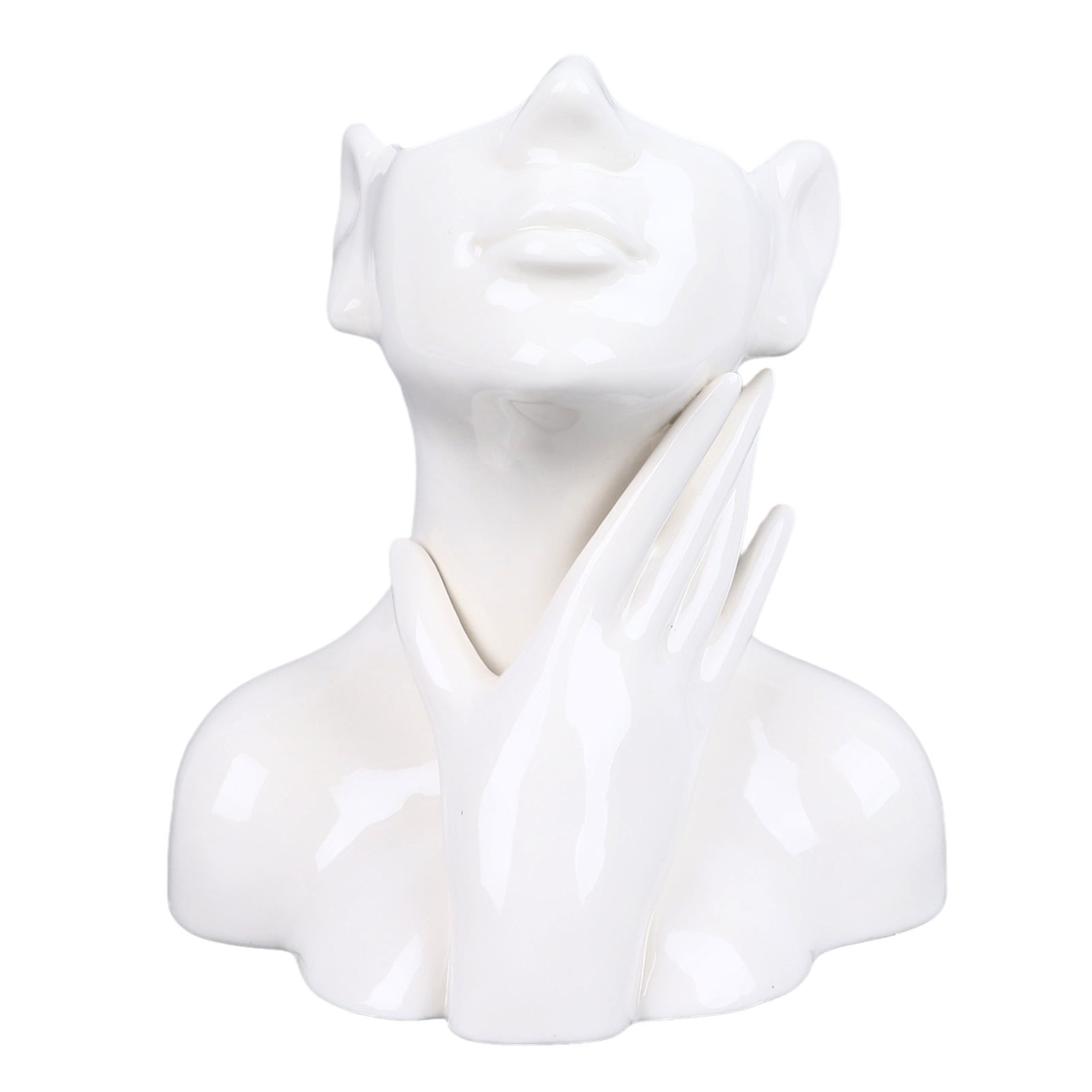 Ceramic Face Vase Modern Minimalism Nordic Style Female Face Art Vase ...