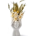 Ceramic Face Vases, White Flower Vases for Decor, Modern Decorative ...