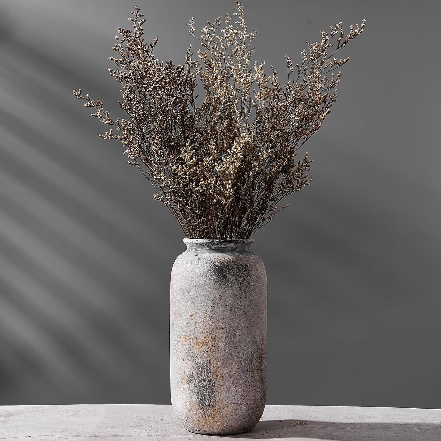 Ceramic Farmhouse Vase for Decor | 11.5 Inch Large Ceramic Rustic ...