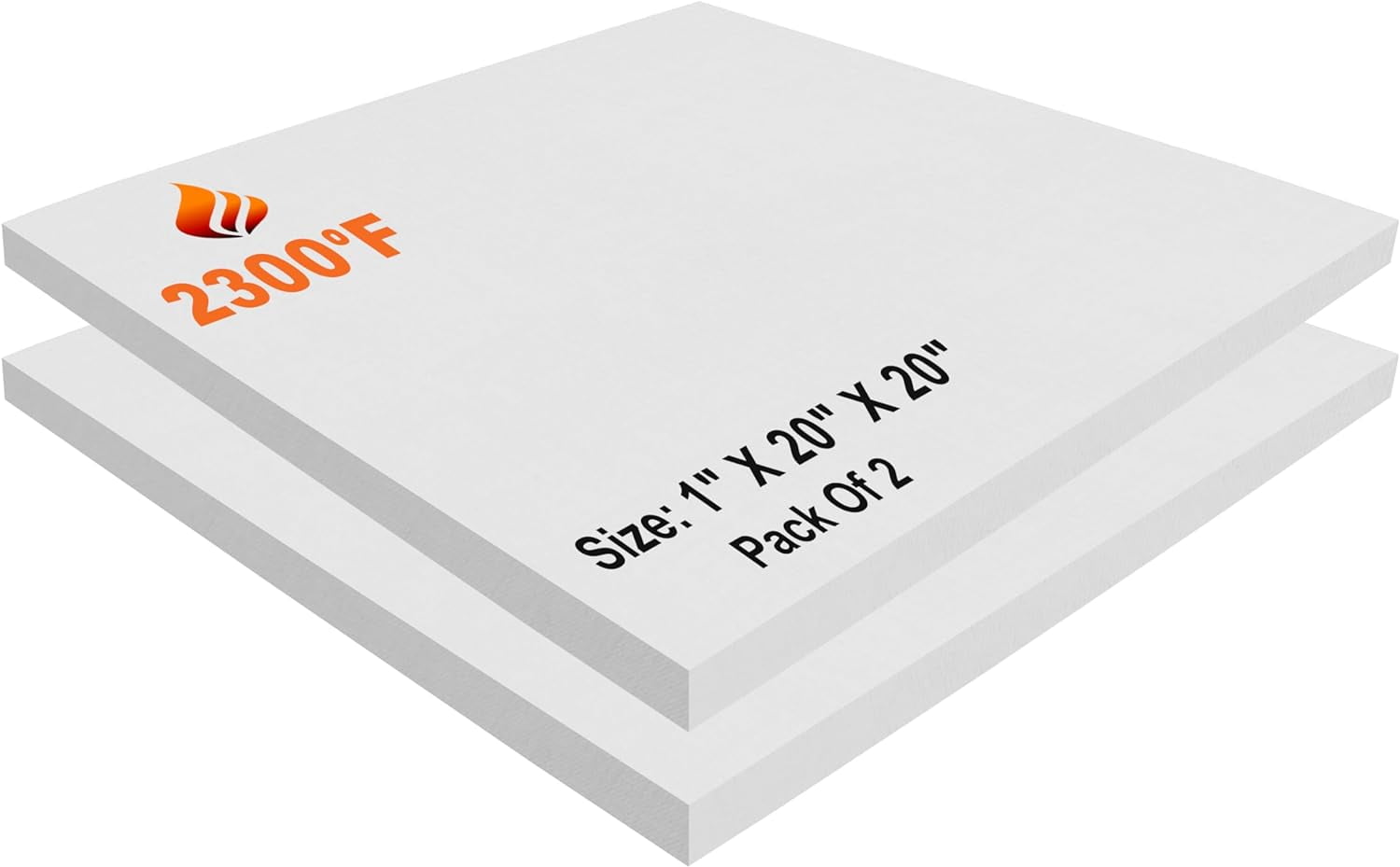 Ceramic Fiber Board - 20" x 20" x 1" Thick - 2300F - 2 Pack Of ...