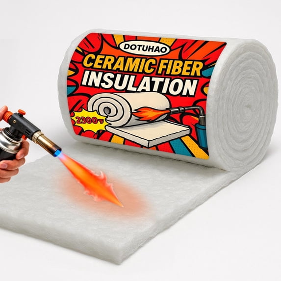 Ceramic Fiber Insulation, 24" x12"x1" Thick Fireproof Insulation ...