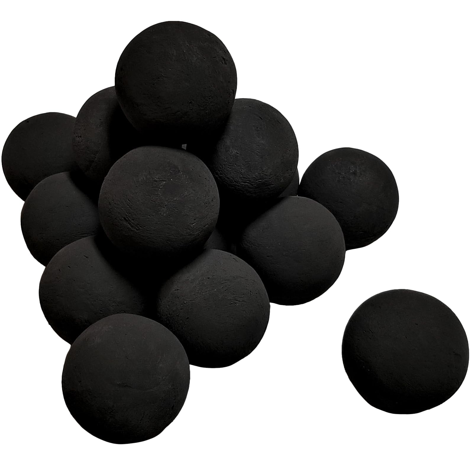 Ceramic Fire Balls for Indoor and Outdoor Fire Pits (Set of 15 – 3 ...