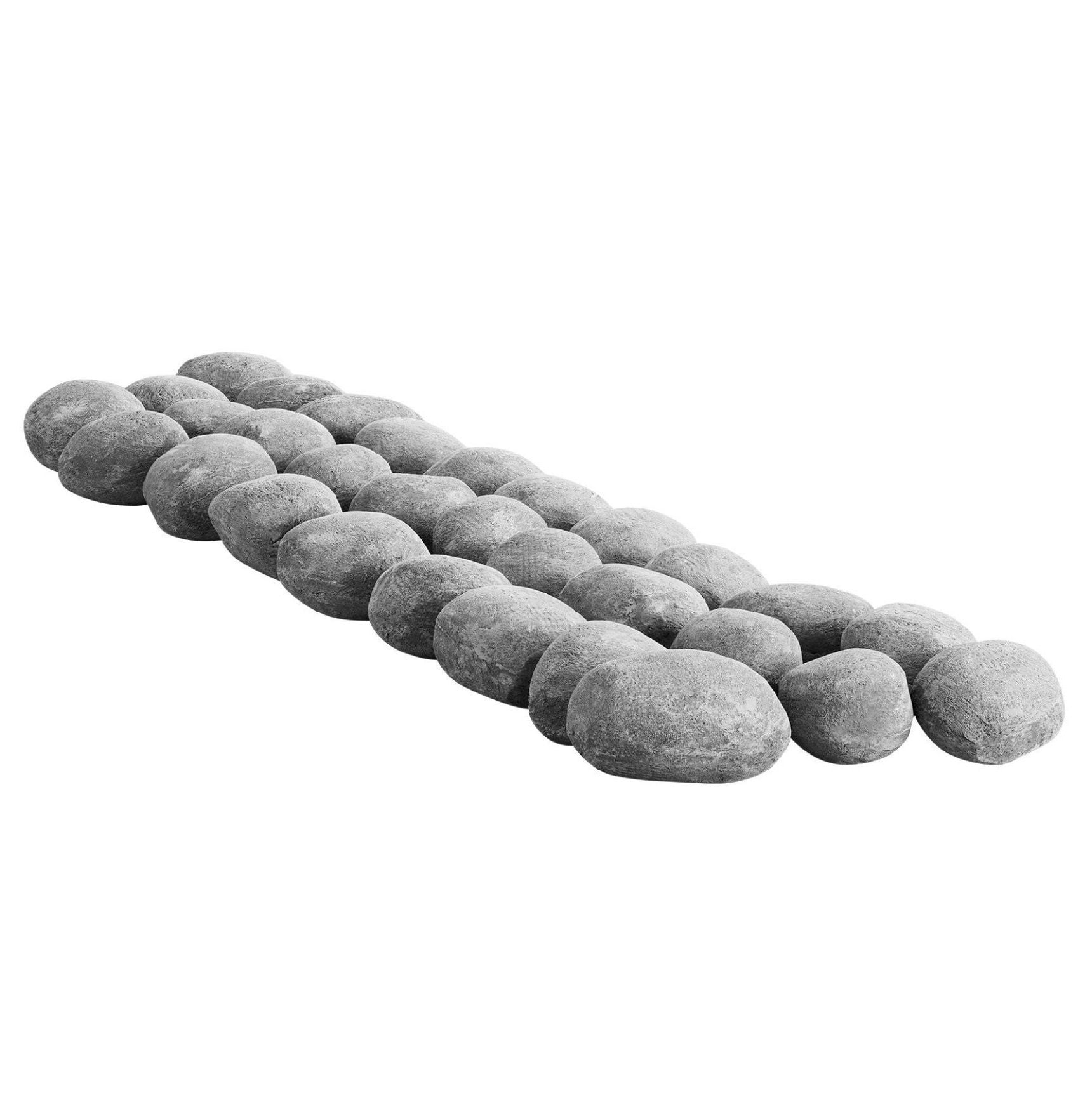 Ceramic Fire Pebbles 30 Pcs - 2-3 Inch Lava Rocks for Fireplace, Gas ...