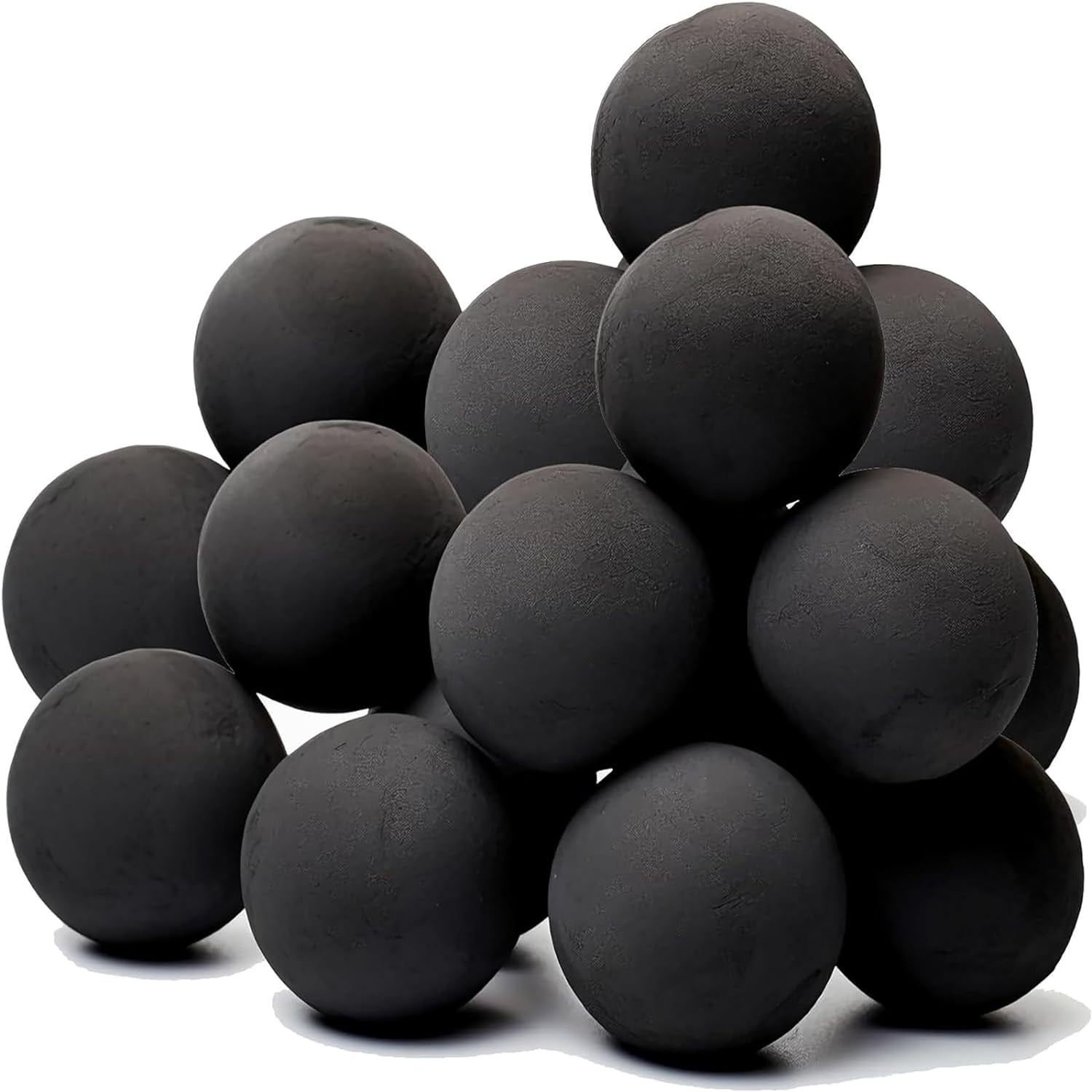 Ceramic Fireballs Fireplace Balls,3 inch 15 Pack Fire Balls for Fire ...