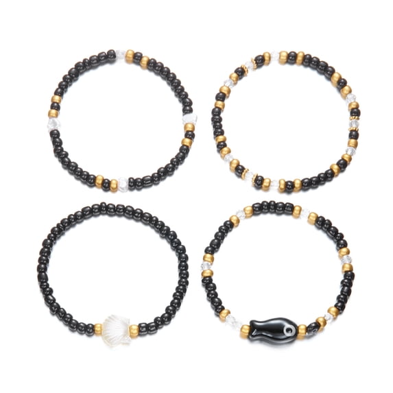 Ceramic Fish Bead Bracelets Hot Day Stretch Wrist Chain Jewelry ...