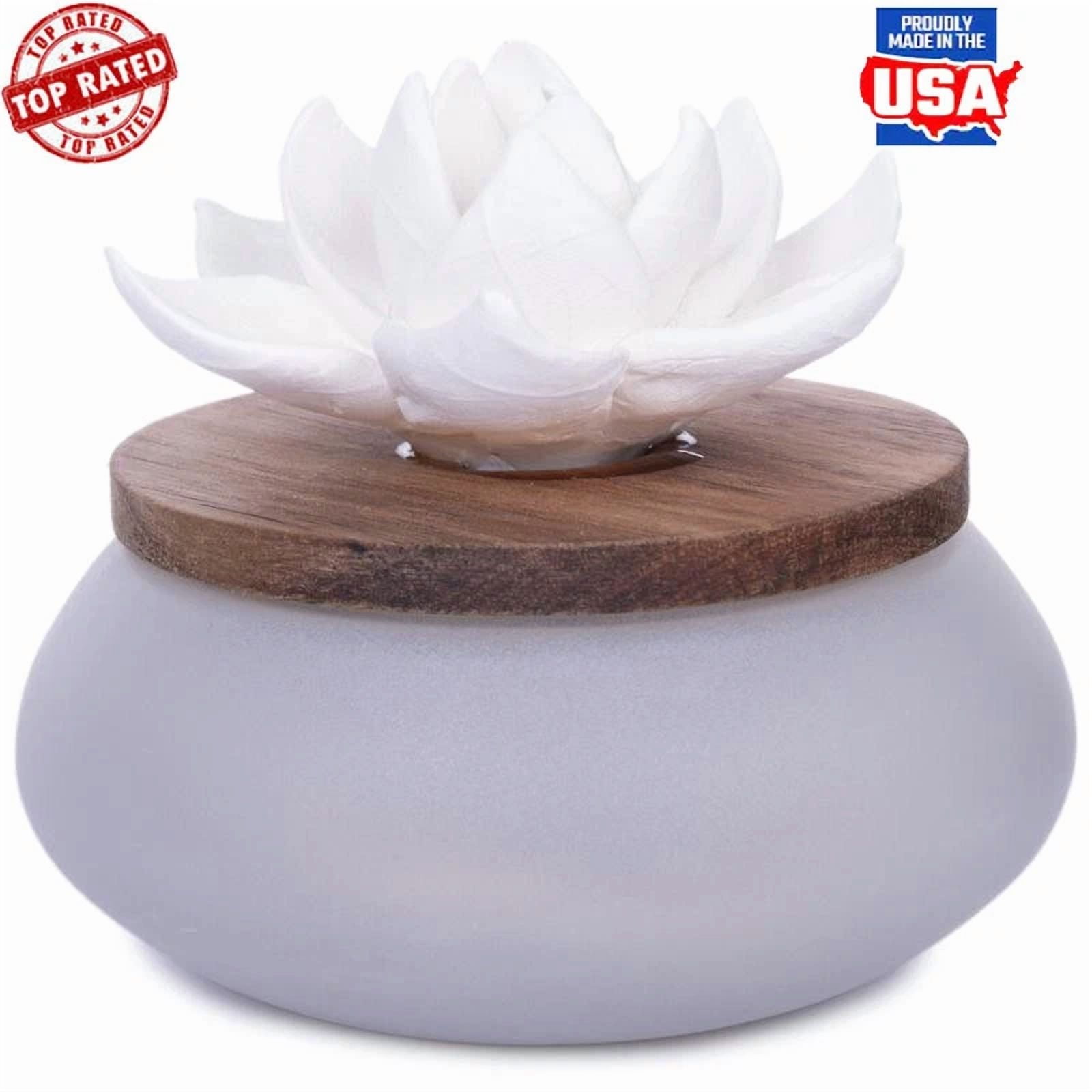 Ceramic Flower Diffuser Aromatherapy Oil Dispenser Handmade No Water ...