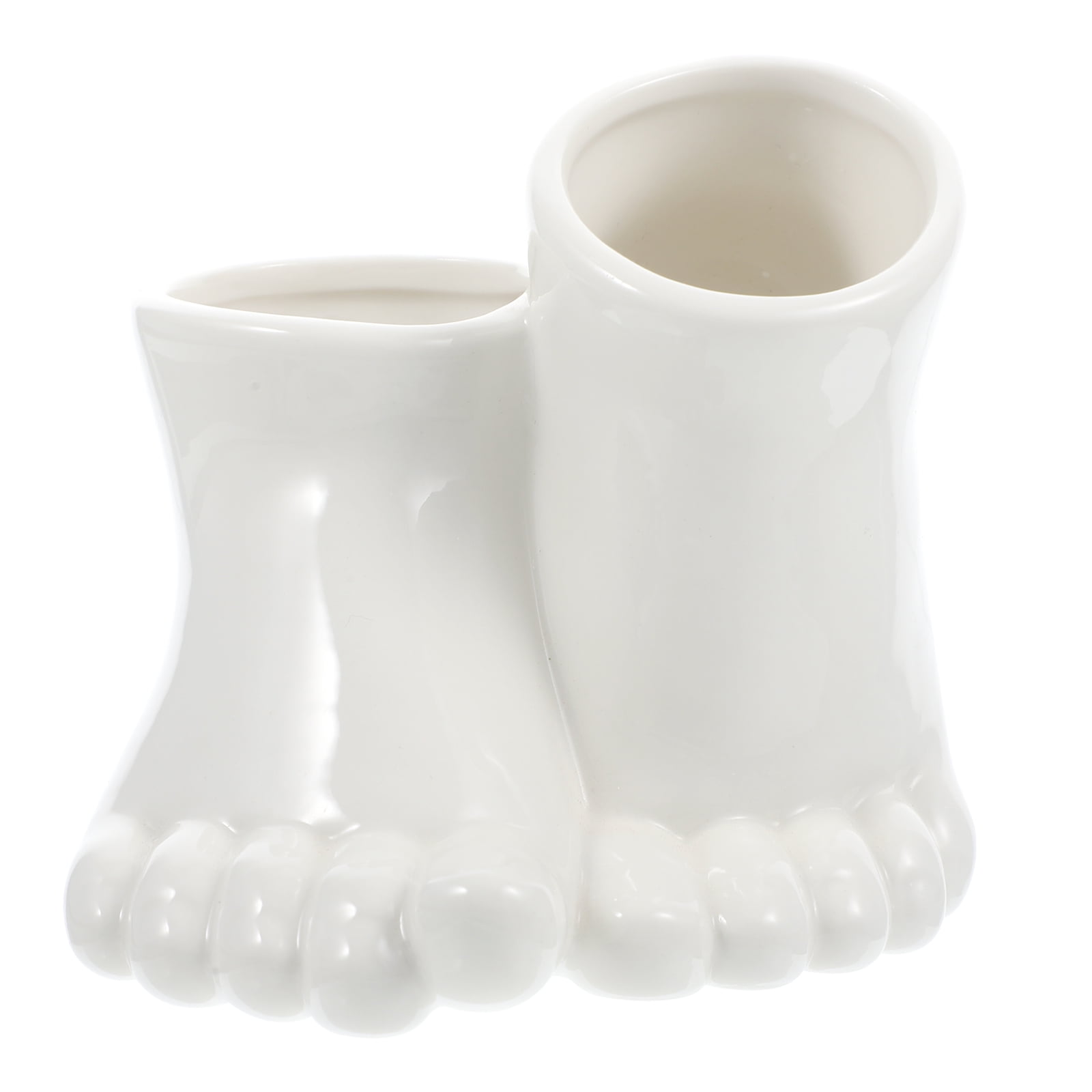 Toyandona Ceramic Pot Planter White Foot Use 1Set - Walmart.com