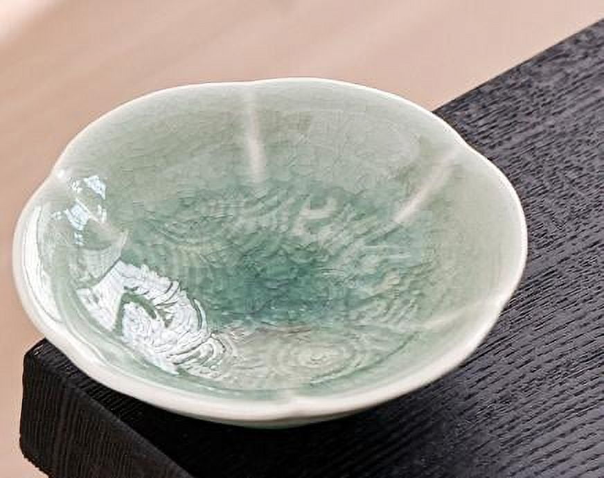 Ceramic Flower Shaped Bowl Plate for Dip Salad Candy Sauce Sushi ...