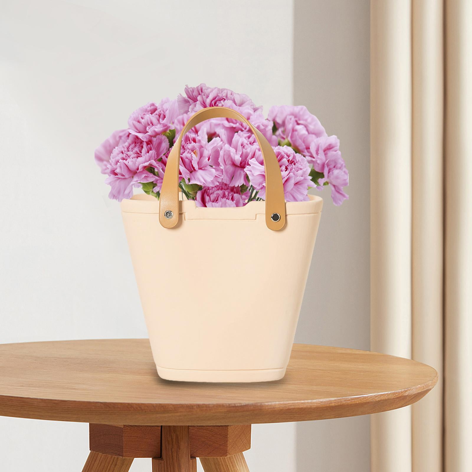 Ceramic Flower Vase Bags Vase Decorative Wide Mouth Gifts Unique Flower ...