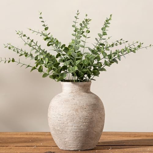 Ceramic Flower Vase Home Decor - Small Farmhouse Table Vases Rustic ...