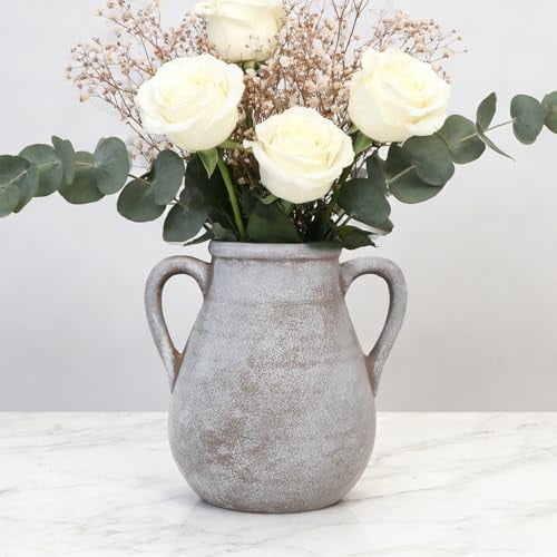 Ceramic Flower Vase Modern Farmhouse Decor Rustic Vase Decorative ...