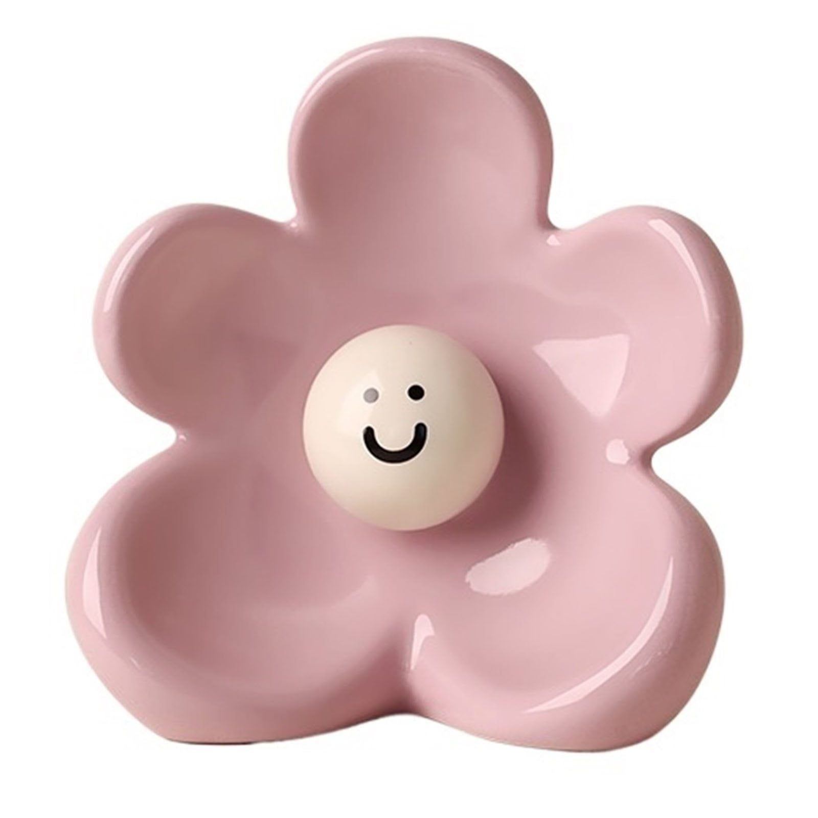 Ceramic Flower Vase, Smiley Face Floral Vase for Room Decor, Flower Pot ...