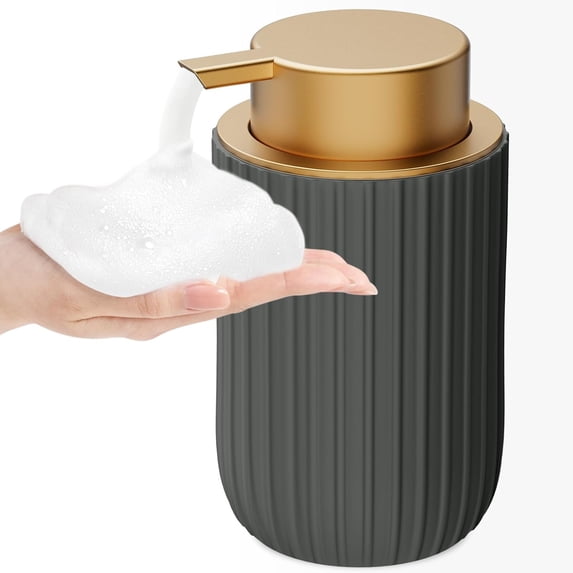 Ceramic Foaming Soap Dispenser, 12 oz Bathroom Foam Hand Soap Dispenser ...