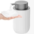Ceramic Foaming Soap Dispenser, 12 oz Bathroom Foam Hand Soap Dispenser ...