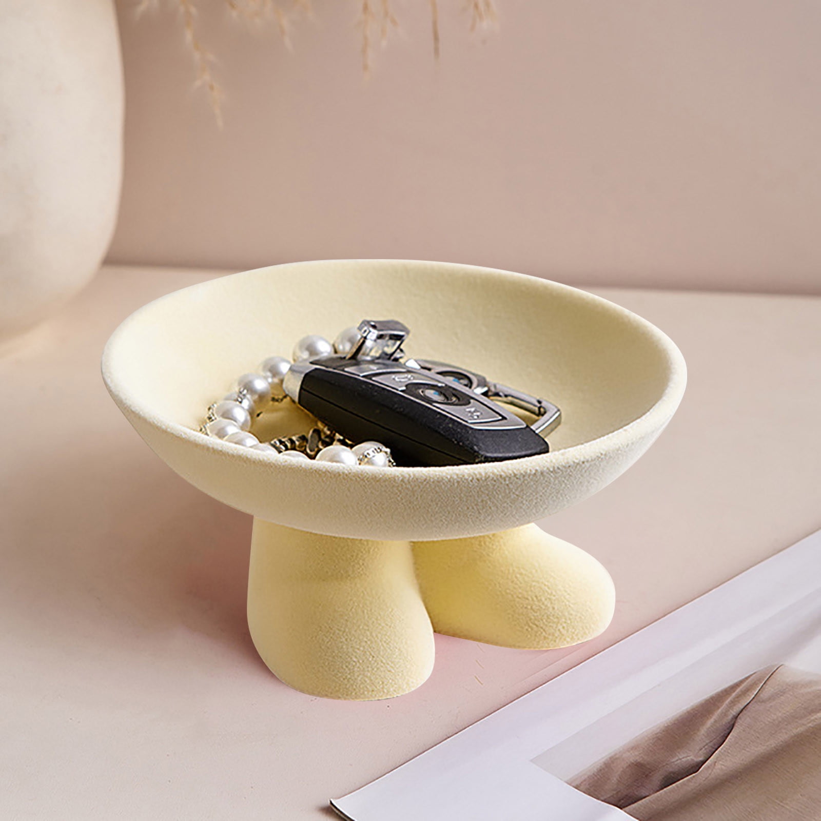 Ceramic Foot Storage Tray Decoration Living Room Entrance Bedroom Home ...