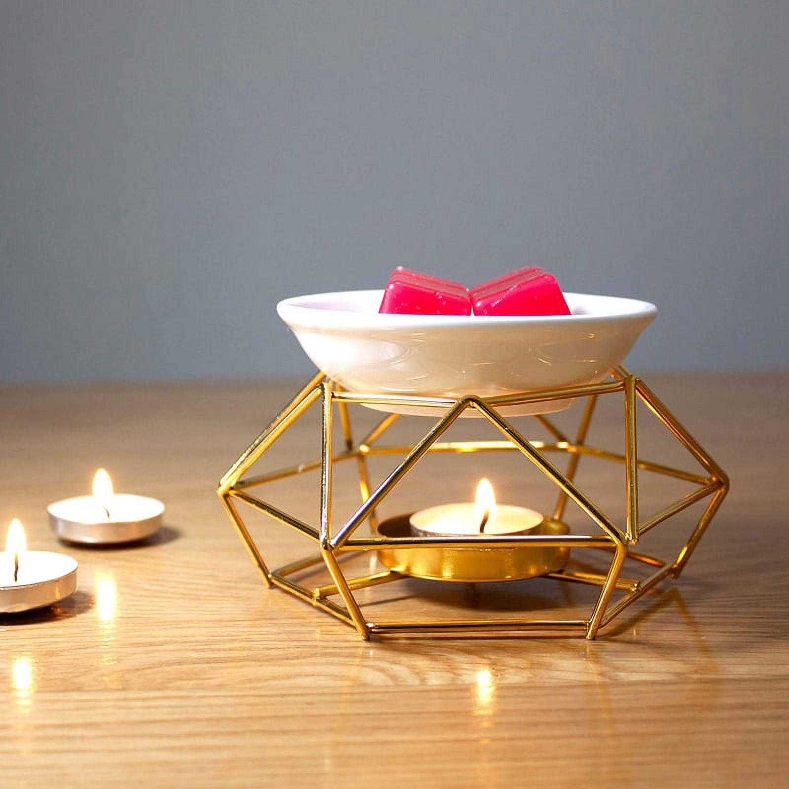 Ceramic Fragrance Lamp Essential Oil Burner Metal Burner for Essential ...