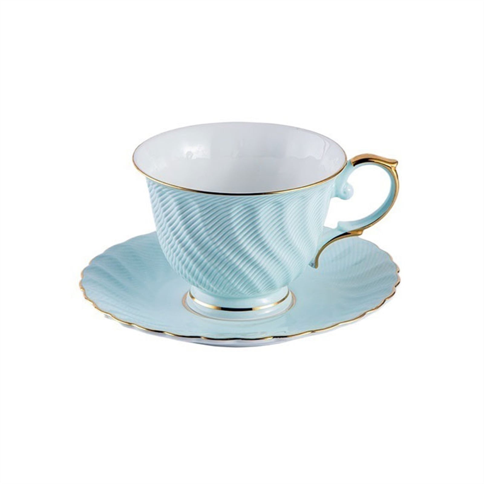 Ceramic French Good-looking Pull Latte Coffee Cups and Saucers ...