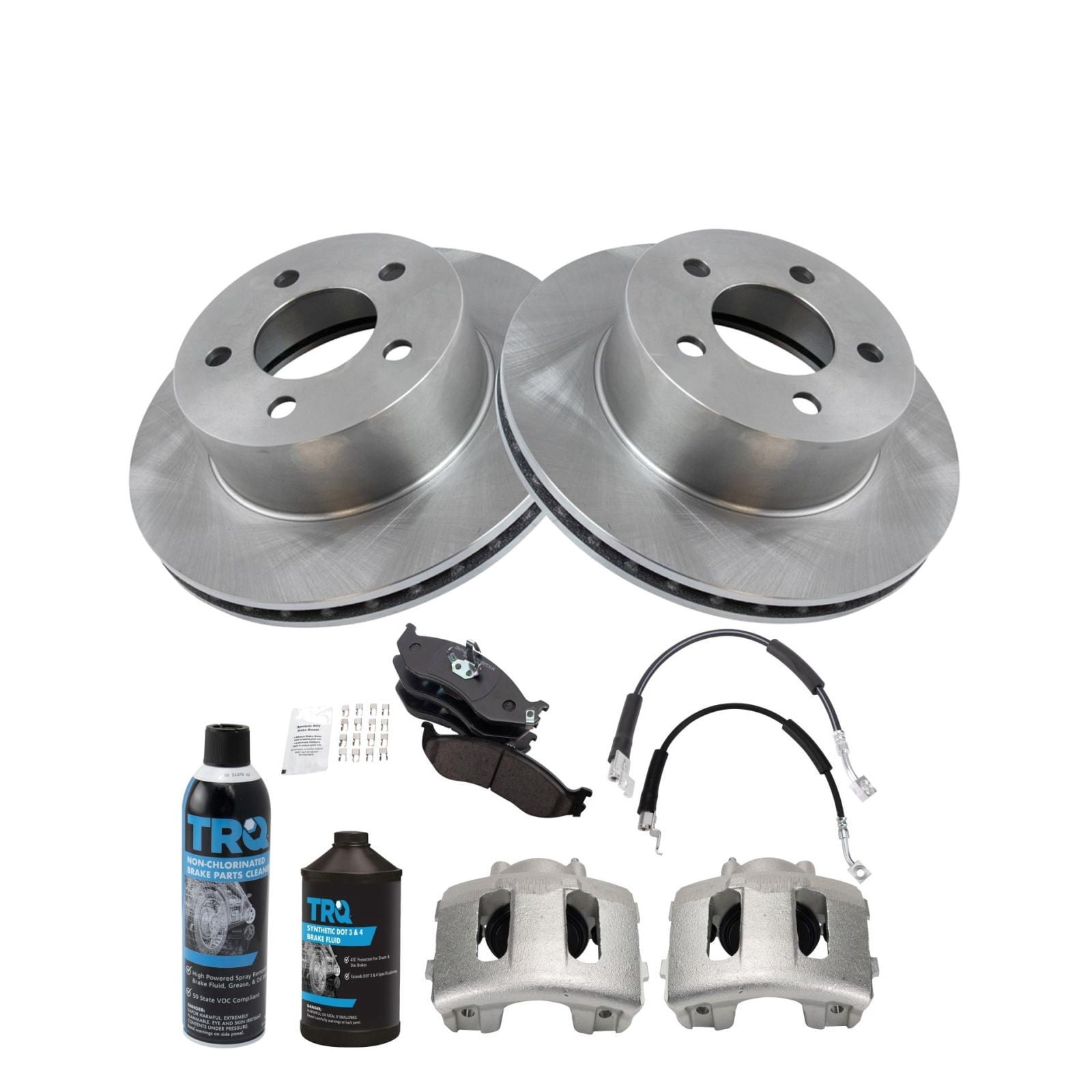Ceramic Front Brake Pad & Rotor Kit for Jeep 14-1134, 14-1135, 18-4339 ...