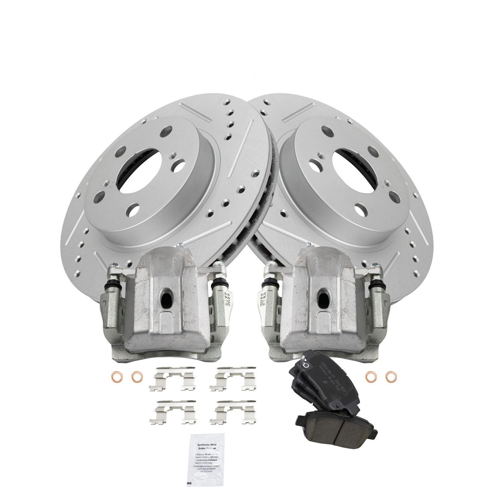 Ceramic Front Disc Brake Kit for 2004-2008 for Toyota for Prius - DOT 3 ...